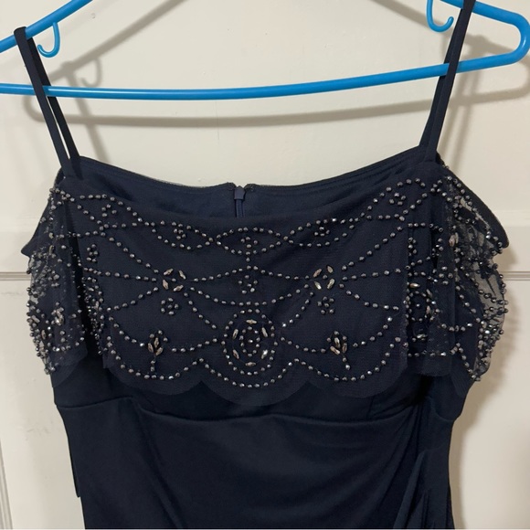 Xscape | Dresses | Nwt X By Xscape Womens Navy Cape Lined Spaghetti ...